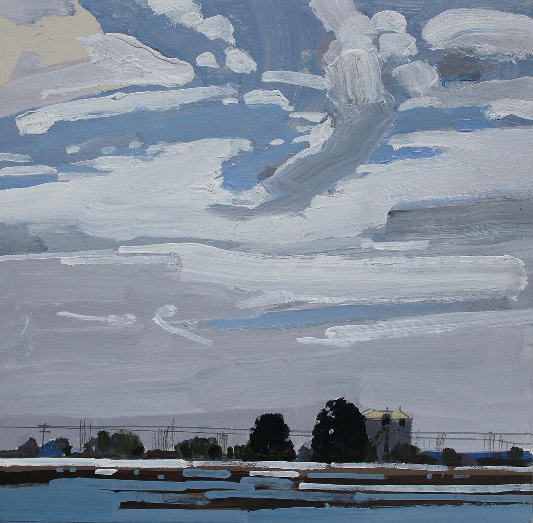 Town Edge, Port Hope, Original Canadian Landscape Painting on Panel ...