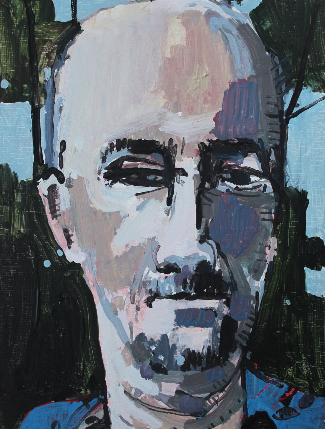 October Self, Original Self Portrait Painting on Cradled Panel, 9 X 12 ...