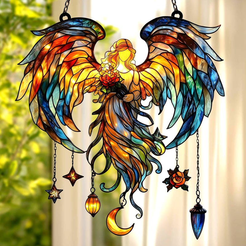 Angel Wings Stained Glass - Etsy