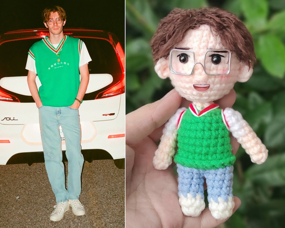 Custom Crochet Doll, Custom Portrait Doll, Mini Me Doll, Look Alike ...