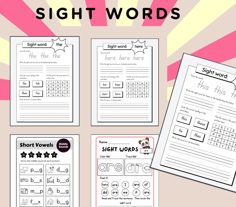 Pre-k Activities Pages | +300 Pages | Learning Bundle | for Kids ...