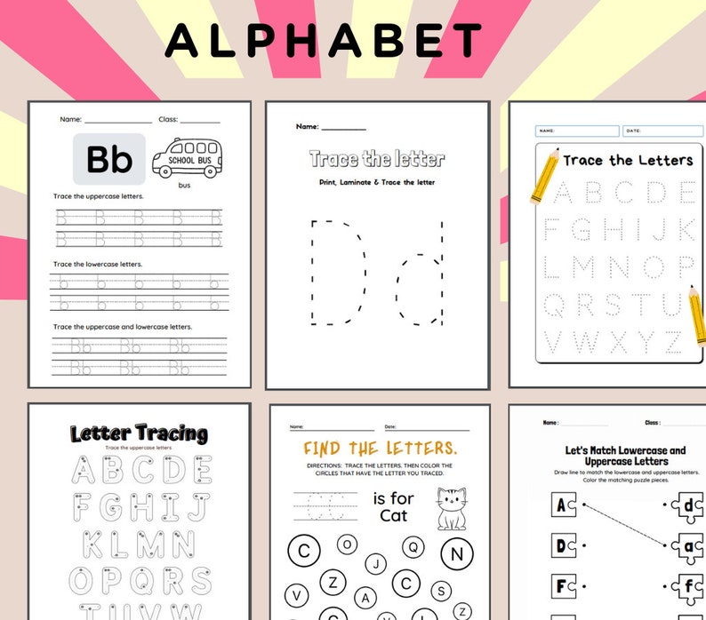 Pre-k Activities Pages | +300 Pages | Learning Bundle | for Kids ...