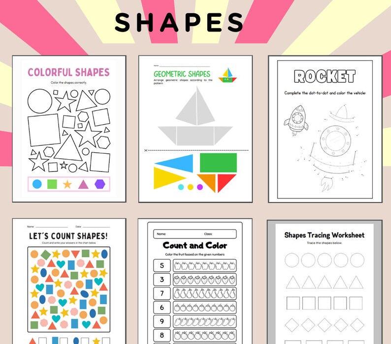 Pre-k Activities Pages | +300 Pages | Learning Bundle | for Kids ...
