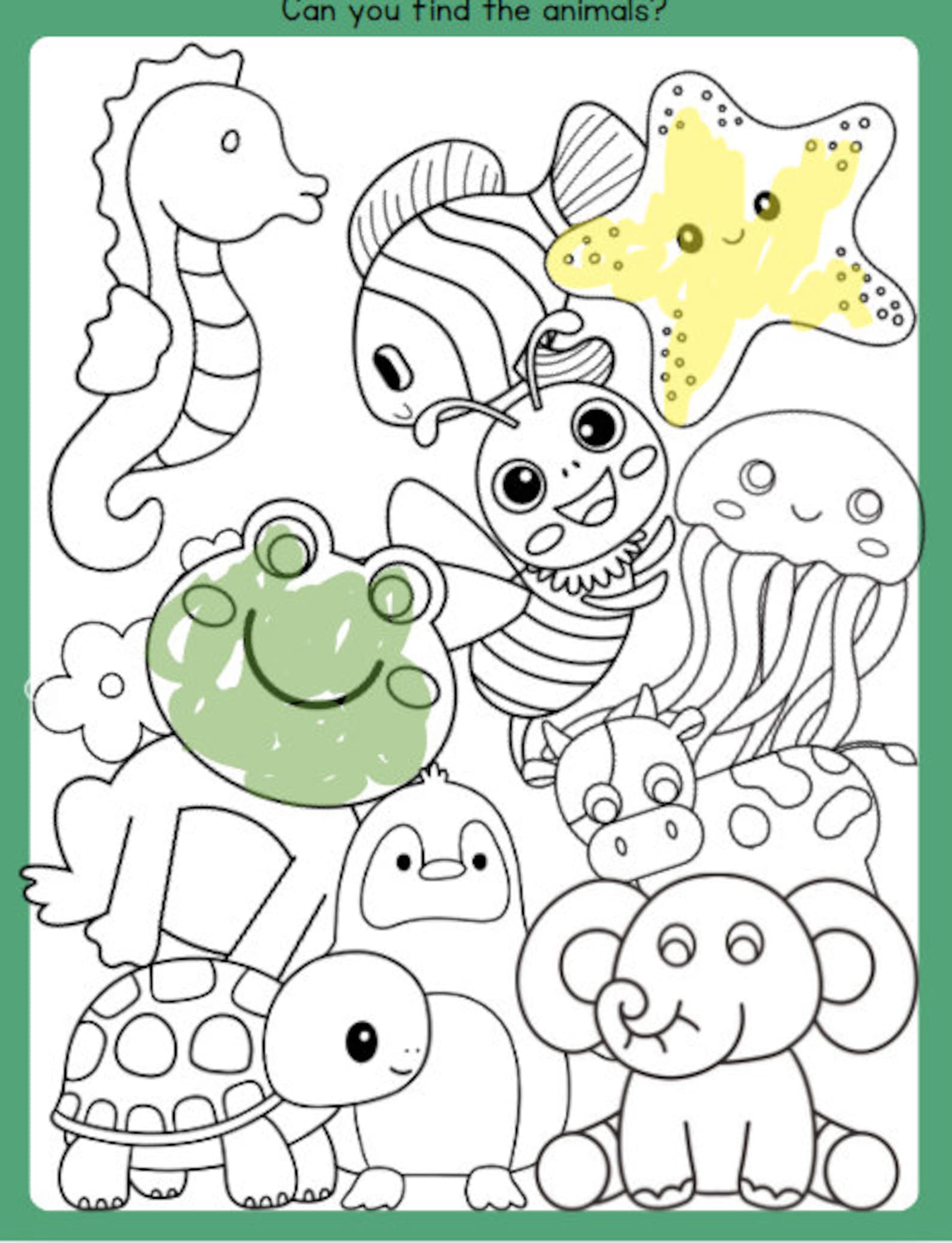 Kawaii Coloring Pages |activity | 21 Pages | Cute Coloring Pages | for ...