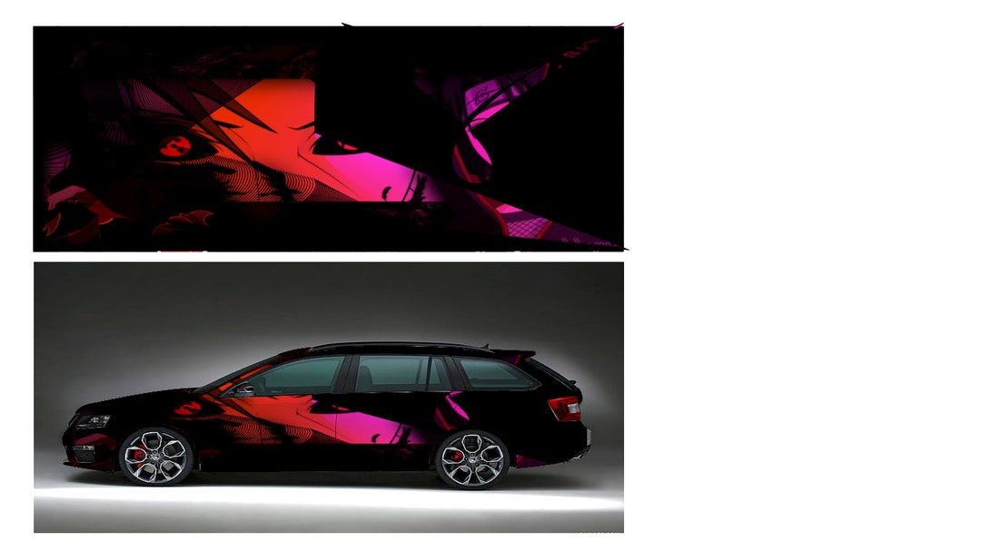 Car Wrap Graphic Design Printing Car Wraping Folia Vector,tunning - Etsy