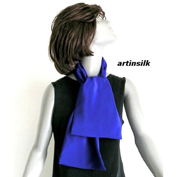 Blue Silk Scarf - Etsy