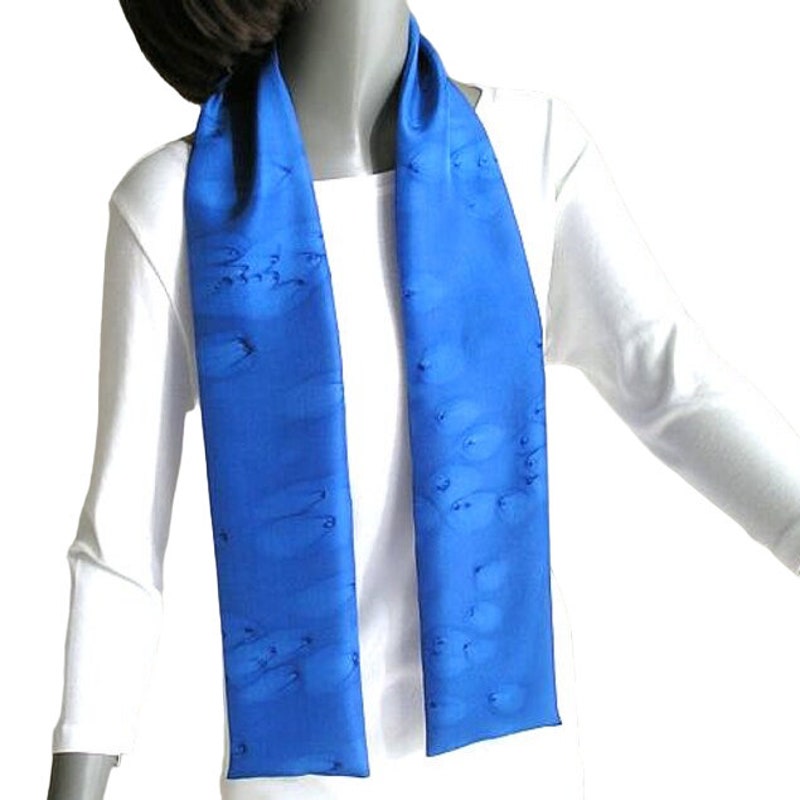 Cobalt Blue Scarf - Etsy