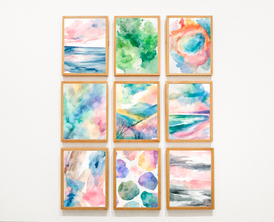 500 Abstract Art Prints: Modern Gallery Wall Set (digital Download) - Etsy