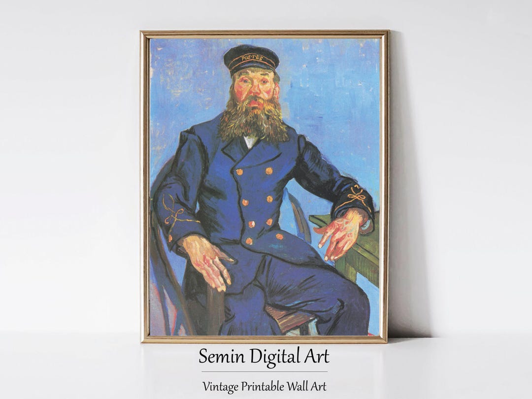 Van Gogh Postman Joseph Roulin Digital Download, Vintage Artwork ...