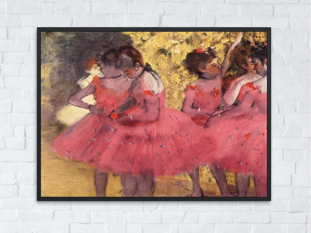 Printable Wall Art | Edgar Degas Pink Dancers | Impressionist Ballerina ...