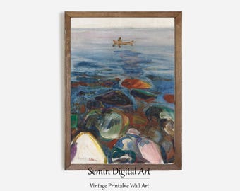 The Sun by Edvard Munch | Modern Sea Landscape Painting | Abstract ...