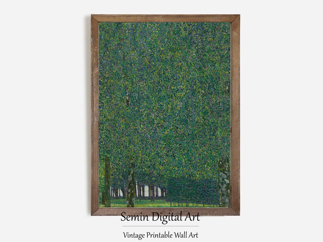 Gustav Klimt the Park Symbolist Landscape Painting Print,symbolist ...