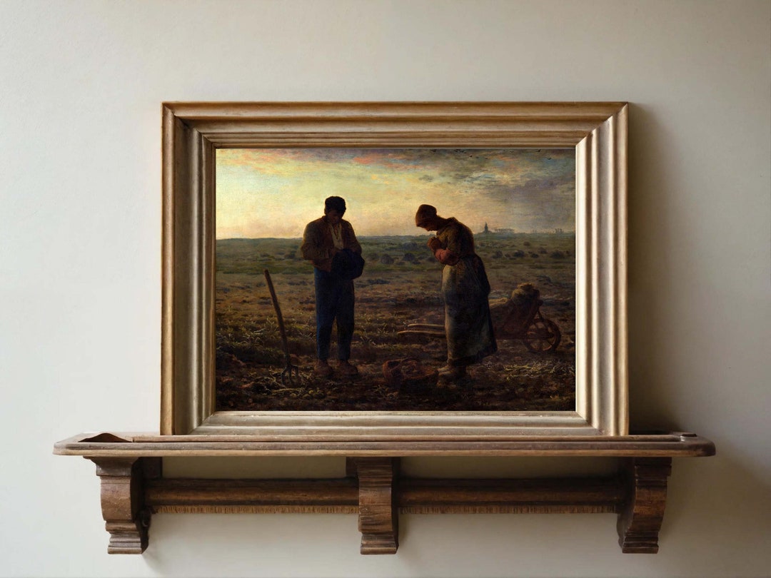 Jean Millet, the Angelus Vintage Art Print | Vintage Prints | Classic ...