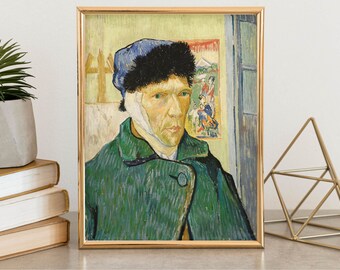 Van Gogh - Self Portrait With the Bandaged Ear - Etsy