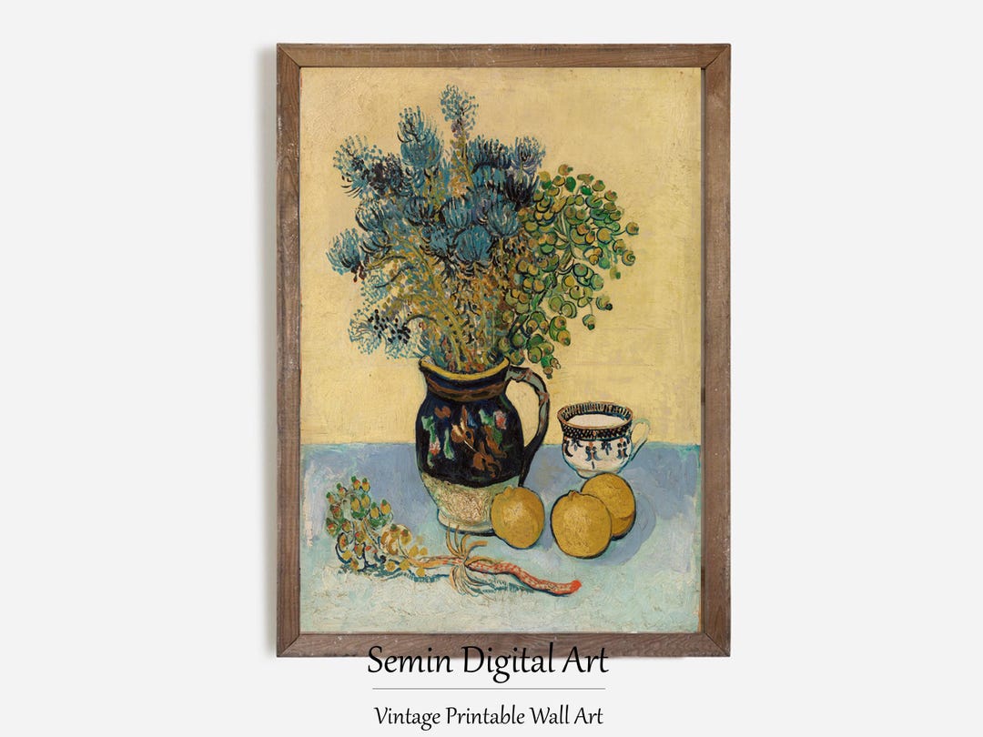Vincent Van Gogh Still Life Painting DIGITAL DOWNLOAD, Printable Wall ...