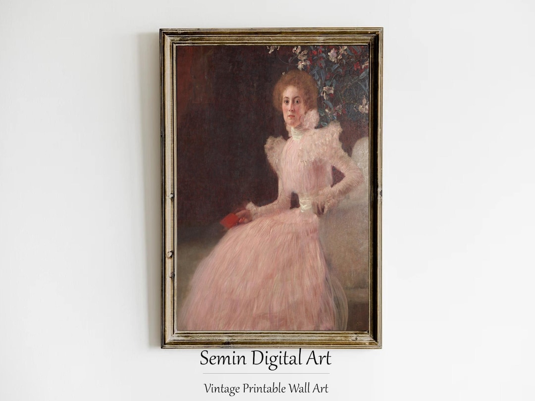Gustav Klimt Sonja Knips Portrait, Vintage Fine Art Print Digital ...