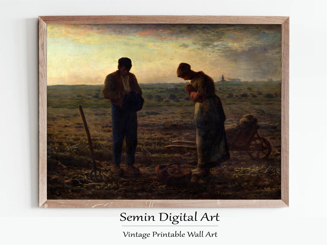 The Angelus Print: Jean Millet Vintage Art (digital Download) - Etsy