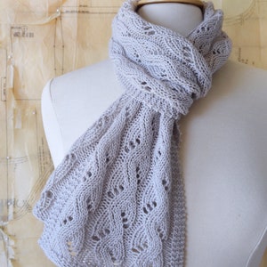 Falling Water Scarf Knitting Pattern PDF - Etsy