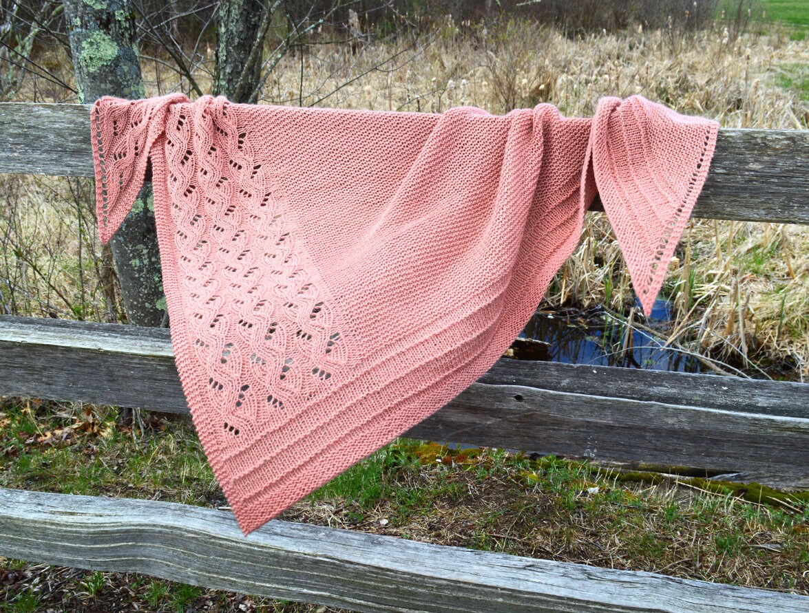Falling Water Shawl Knitting Pattern PDF - Etsy