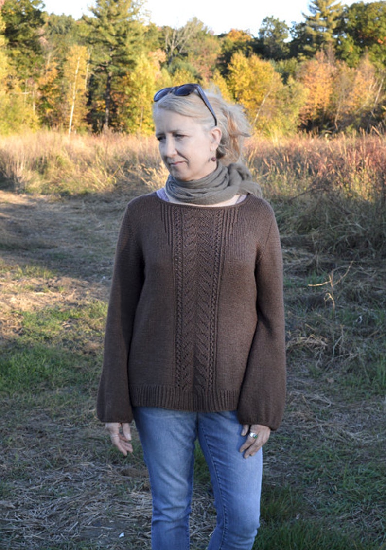 Meadow Road Pullover Knitting Pattern PDF - Etsy