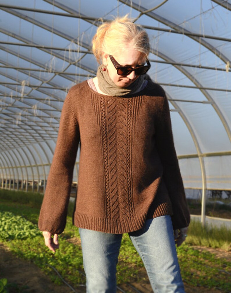 Meadow Road Pullover Knitting Pattern PDF - Etsy