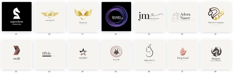 50+ Professional Logo Canva Template Pack - Cream Theme - Etsy