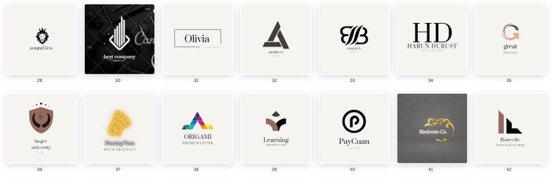 50+ Professional Logo Canva Template Pack - Cream Theme - Etsy