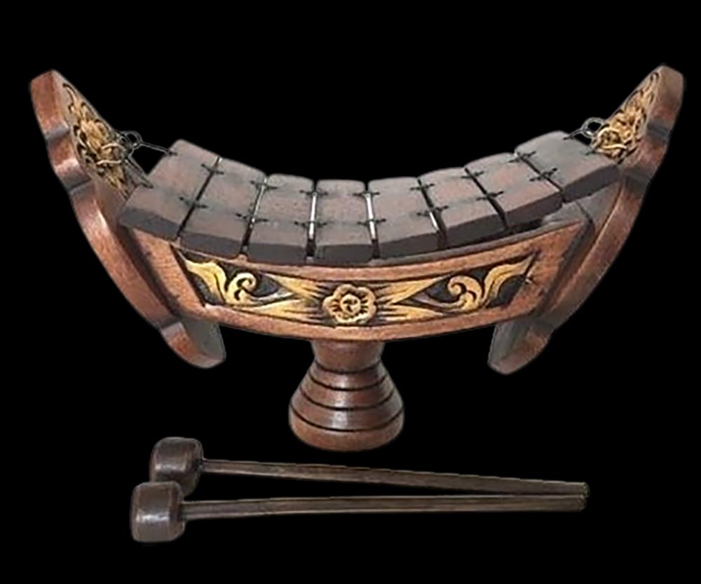 Thai Handicraft Traditional Musical Instruments Teak Wooden Xylophone 8 ...