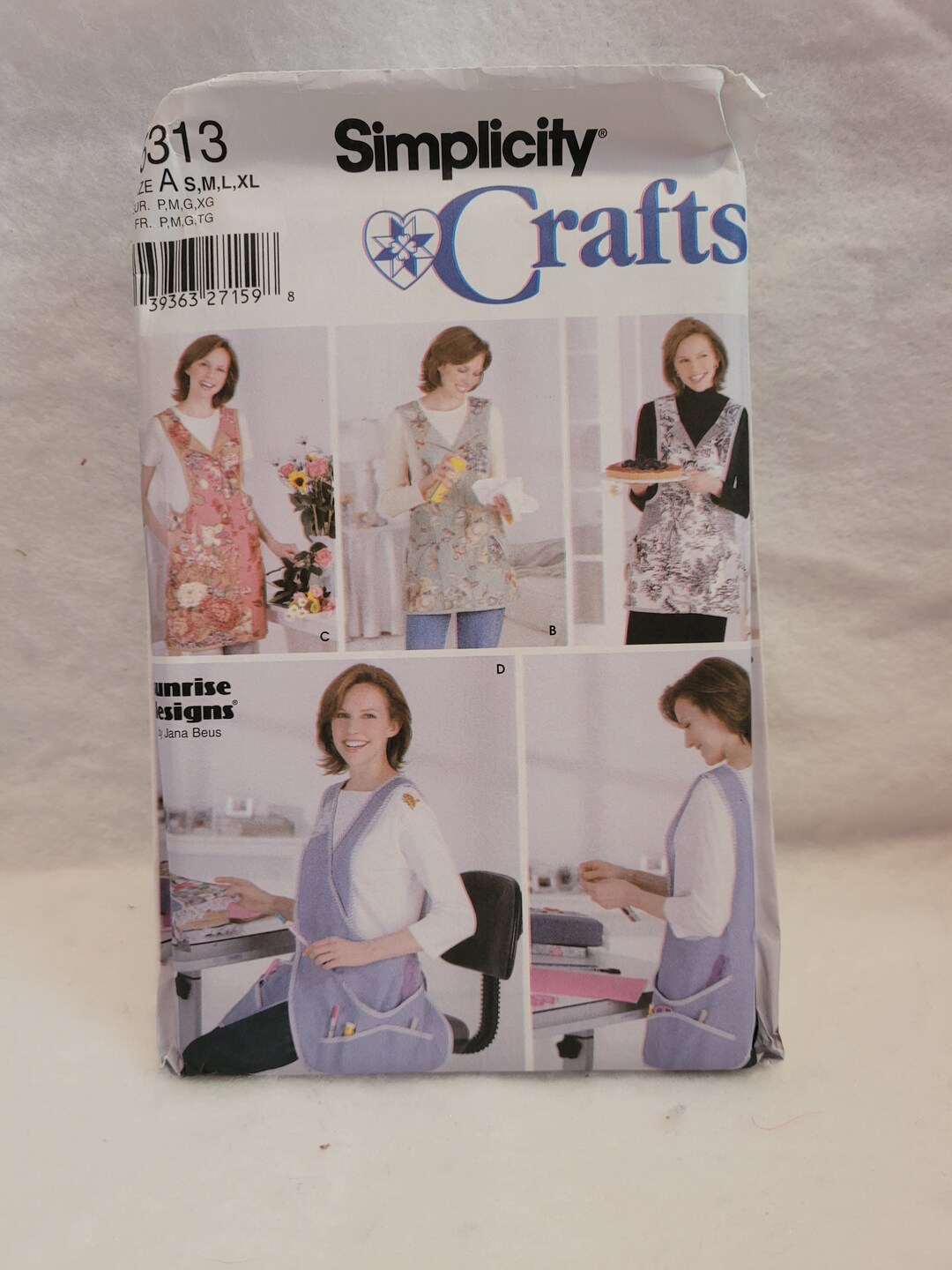 Simplicity 5313, Uncut Pattern, Apron Pattern, Womens Apron Pattern ...