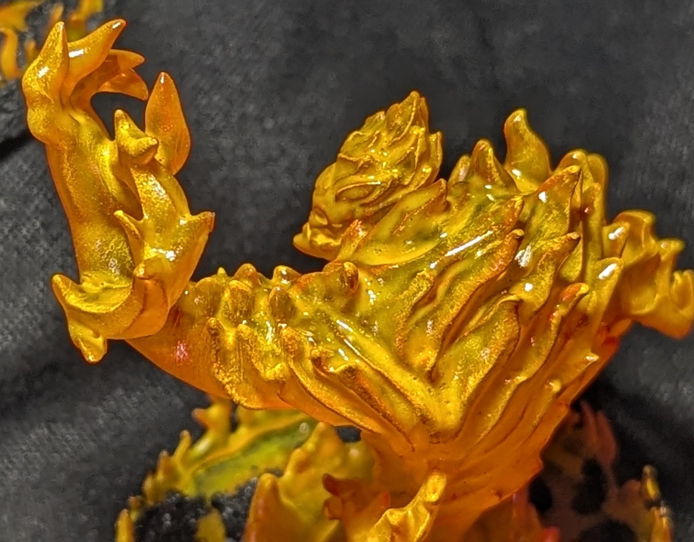 Fire Elemental Miniature With Lava Base for Dungeons and Dragons ...