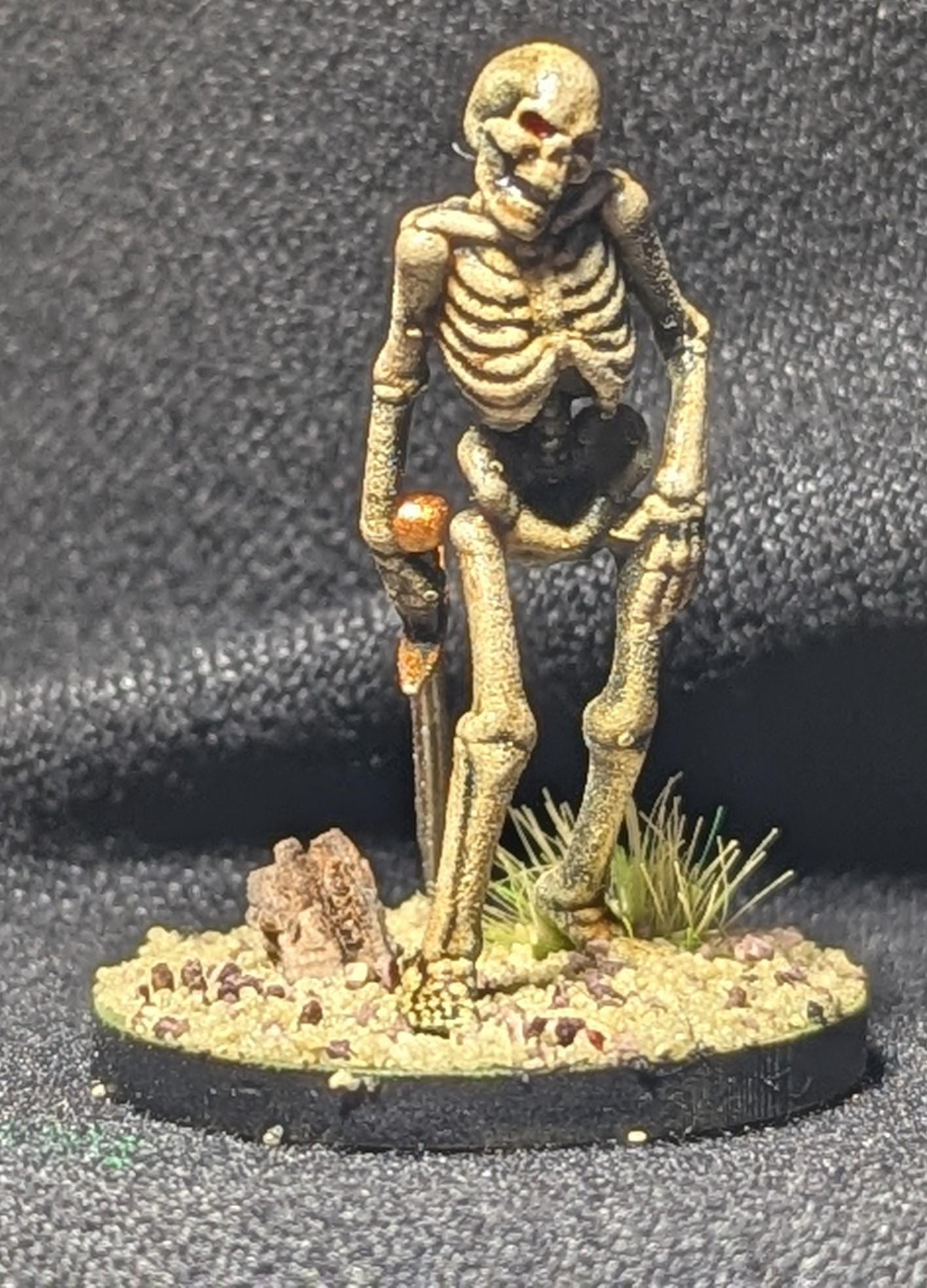 Hand Painted Skeleton Miniature for Dungeons and Dragons/pathfinders ...