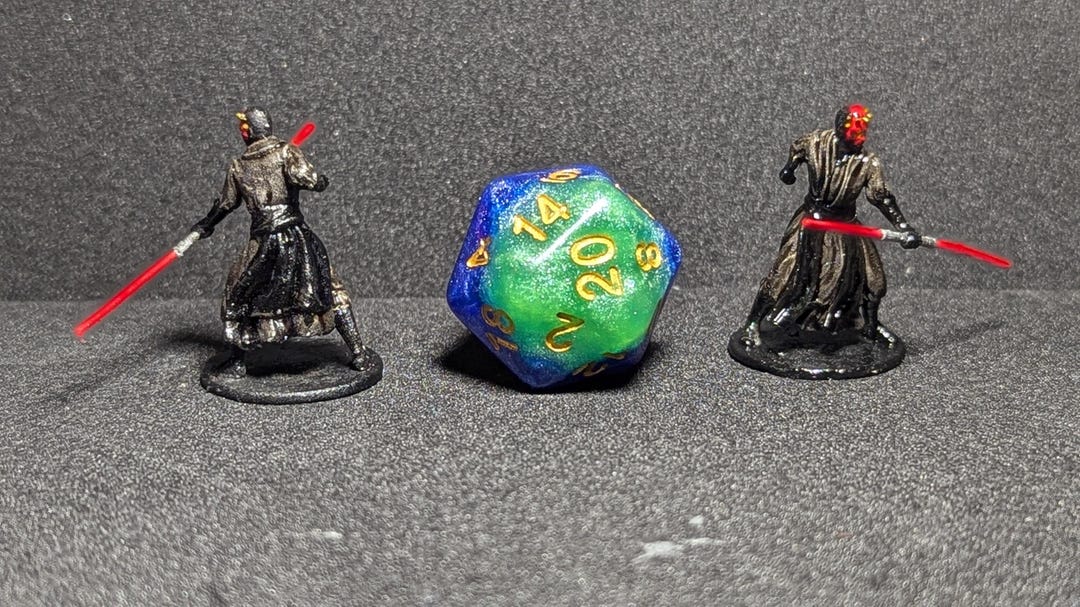 Star Wars Sith Darth Maul Miniature Hand Painted 25mm 1:72 Scale for ...