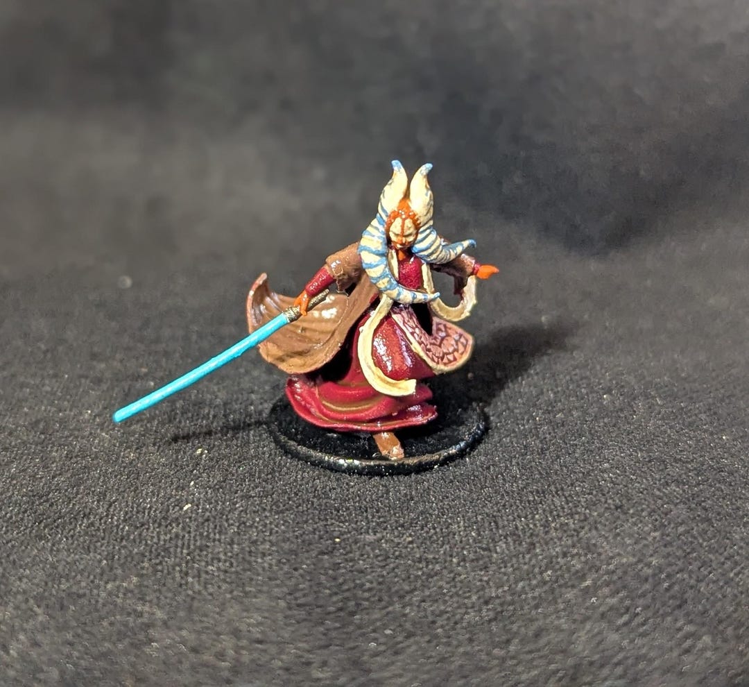 Star Wars Shaak Ti Jedi Master Miniature Hand Painted 1:72 Scale for ...