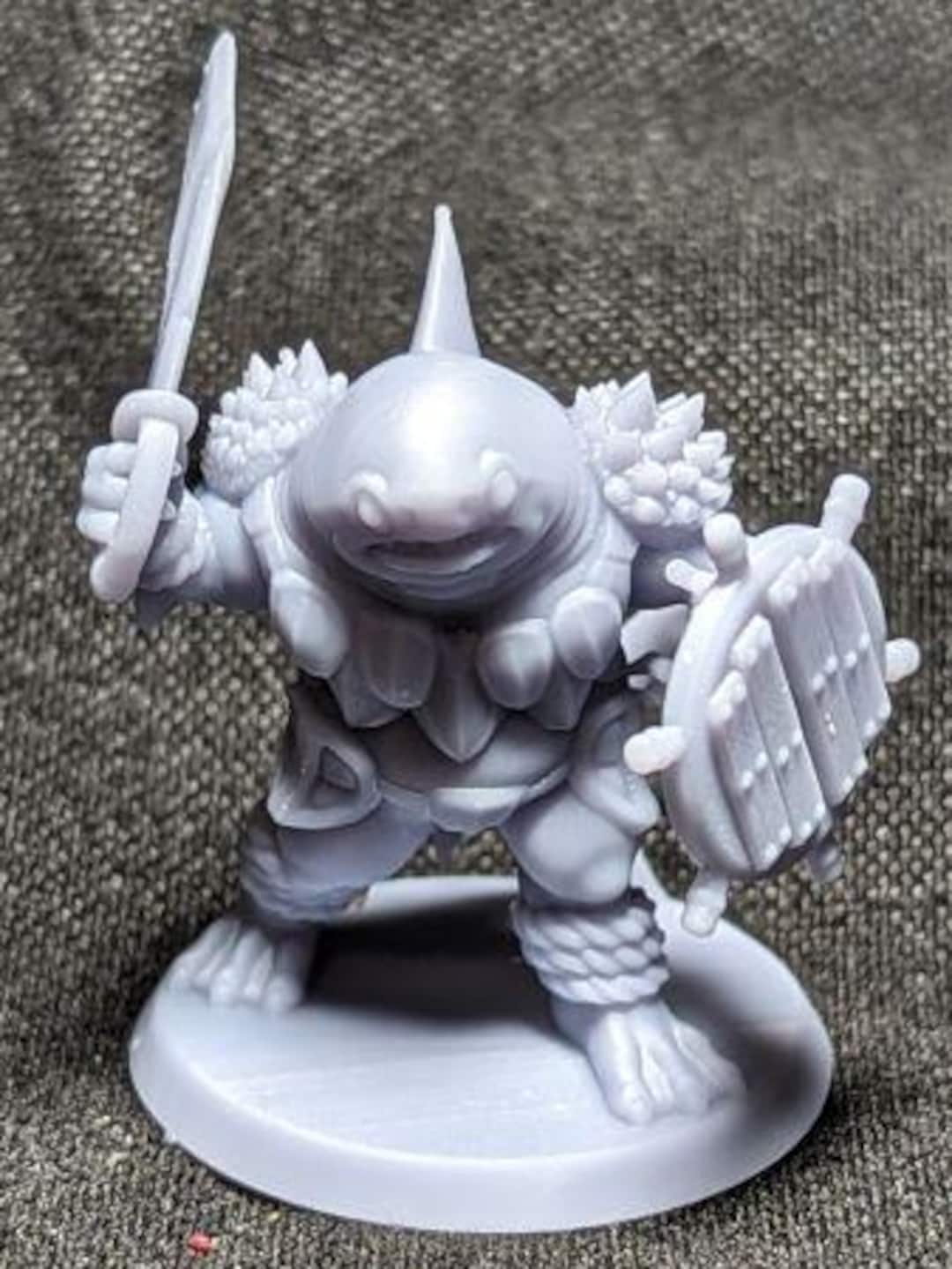 Cursed Pirate Bull Shark Miniature for Dungeons and Dragons/pathfinders ...
