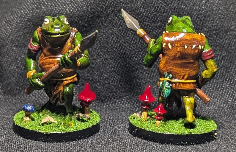 Bullywug Hand Painted Miniature for Dungeons and Dragons/pathfinders ...