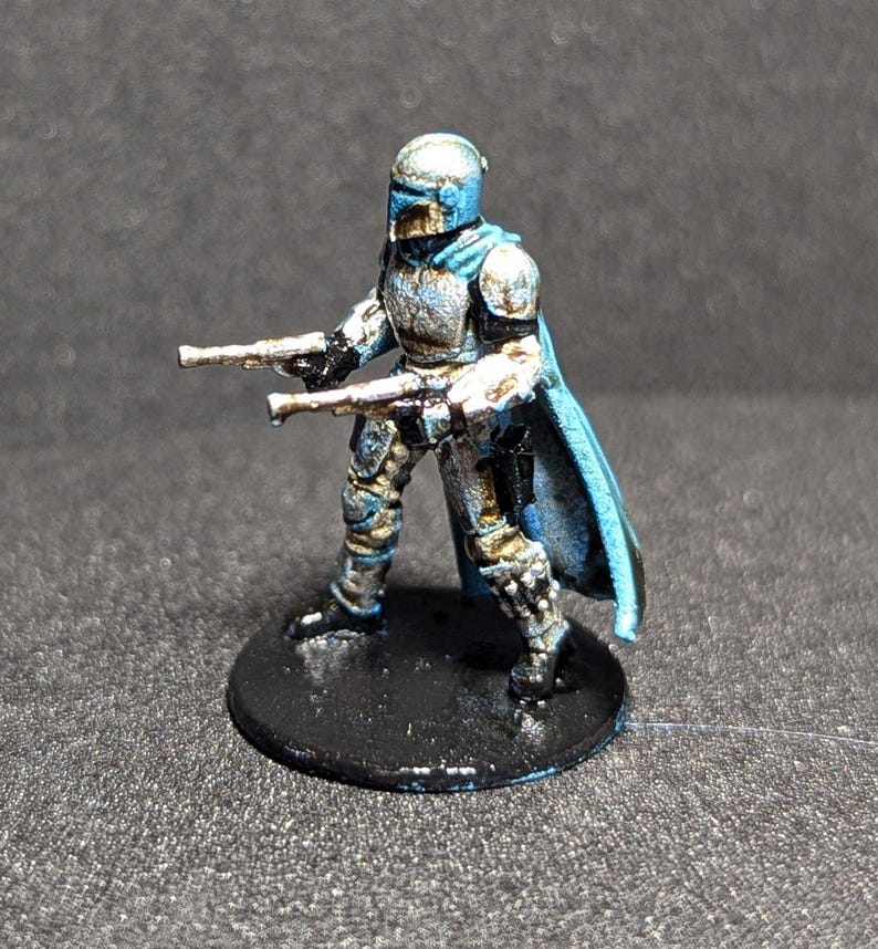 Star Wars Death Watch Mandalorian pose 9 Miniature Hand Painted 25mm 1: ...