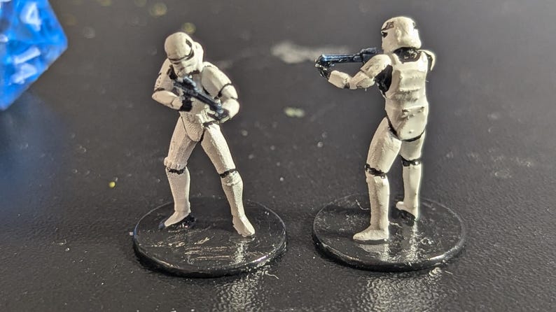 Star Wars Imperial Stormtrooper Pose 2 Miniature Hand Painted 25mm 1:72 ...