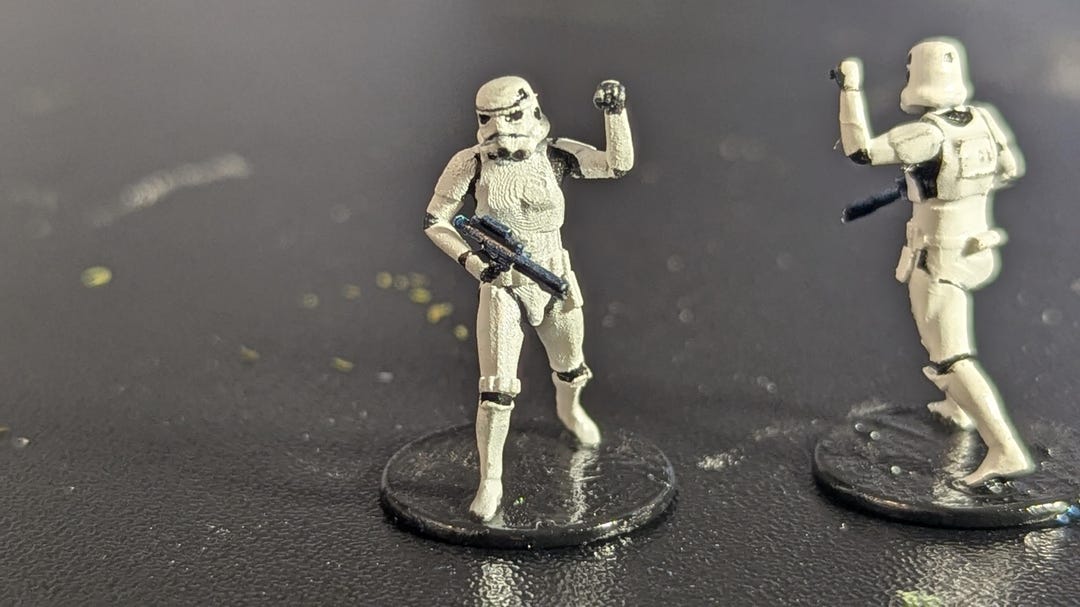 Star Wars Stormtrooper Rally Pose Miniature Hand Painted 25mm 1:72 ...