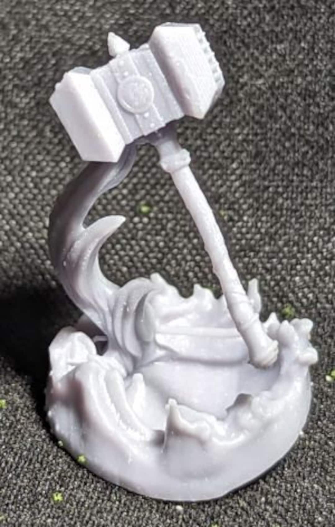 War Hammer Spiritual Weapon Miniature for Dungeons and Dragons ...