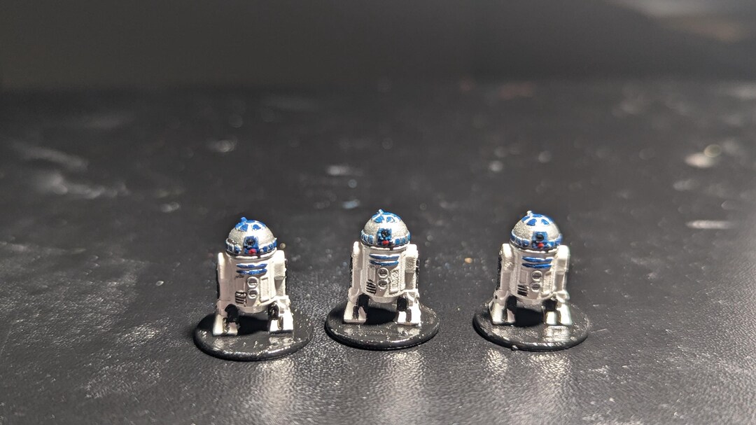 Star Wars R2 Astro Droid Miniature version 1 Hand Painted 1:72 Scale ...
