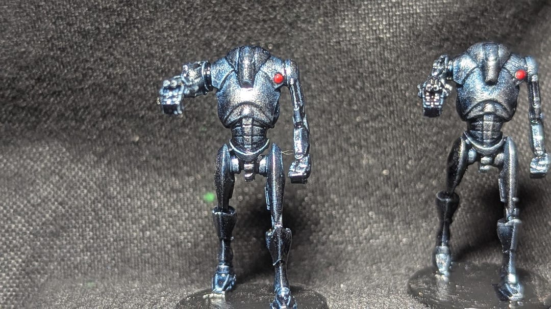 Star Wars B2 Battle Droid (gen 1, Pose 3) Miniature Painted 25mm 1:72 ...