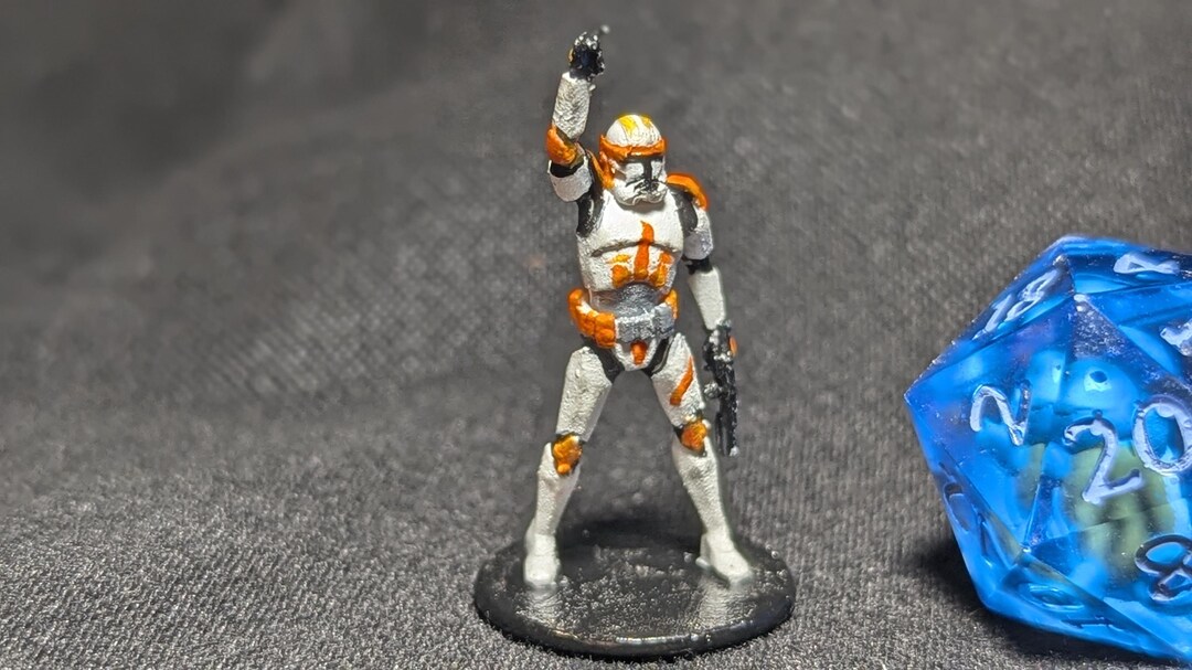 Star Wars Clone Commander Cody Miniature Painted 25mm 1:72 Scale for ...