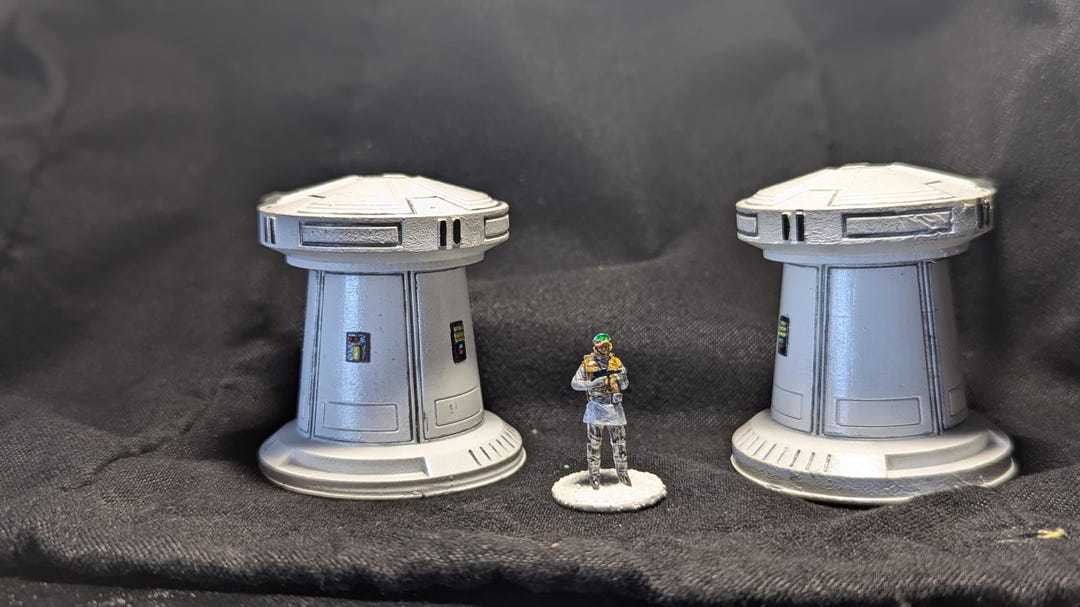 Star Wars Hoth Rebel Defense Turret Miniature Hand Painted 25mm 1:72 ...
