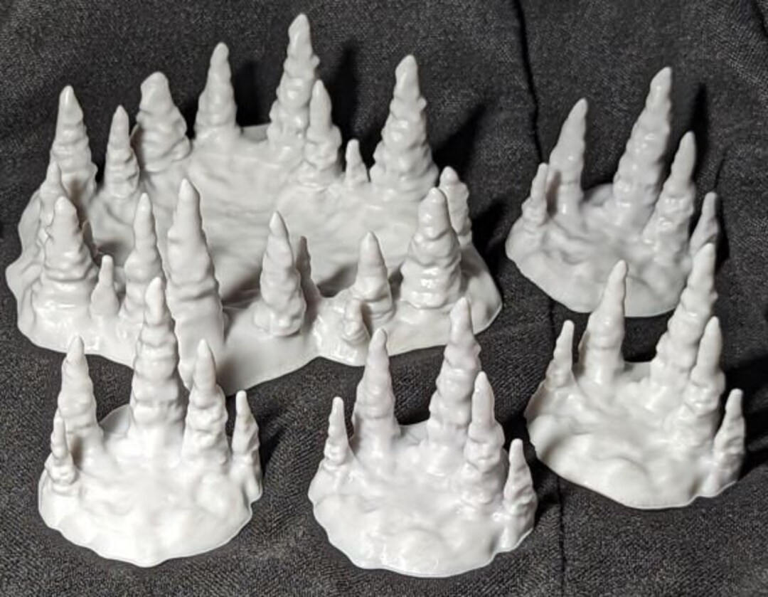 Stalagmite Set of 5 for Dungeons and Dragons/pathfinders Underdark ...