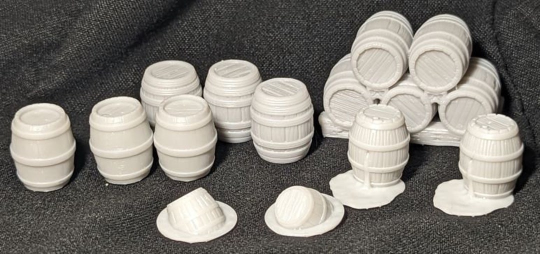 Set of 11 Barrels for Dungeons and Dragons/pathfinders Town or Dungeon ...