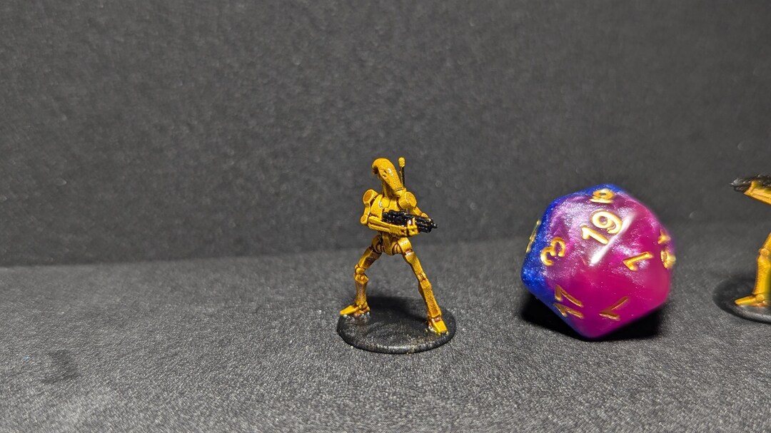 Star Wars B1 Battle Droid (wide Stance) Miniature Hand Painted 25mm 1: ...