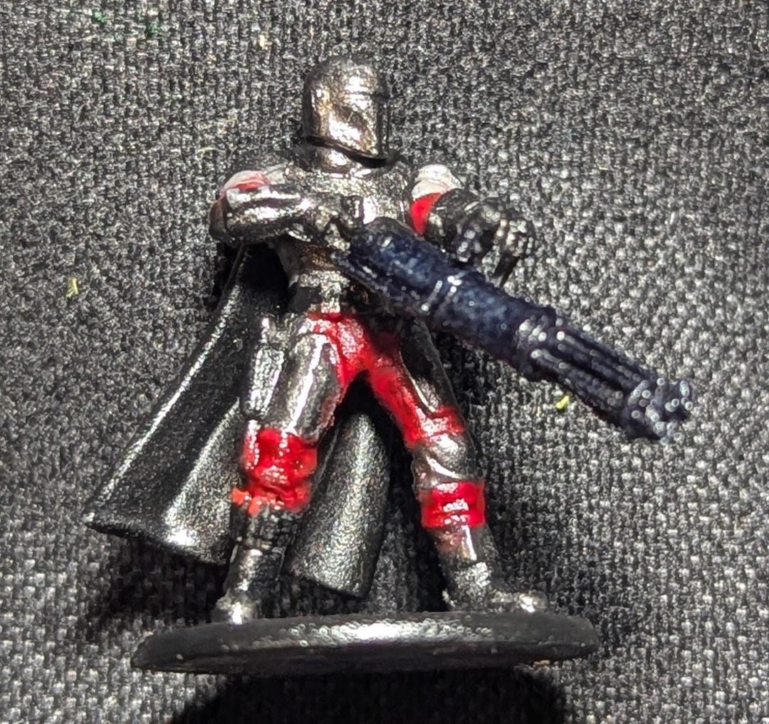 Star Wars Mandalorian With Minigun Miniature Hand Painted 25mm 1:72 ...