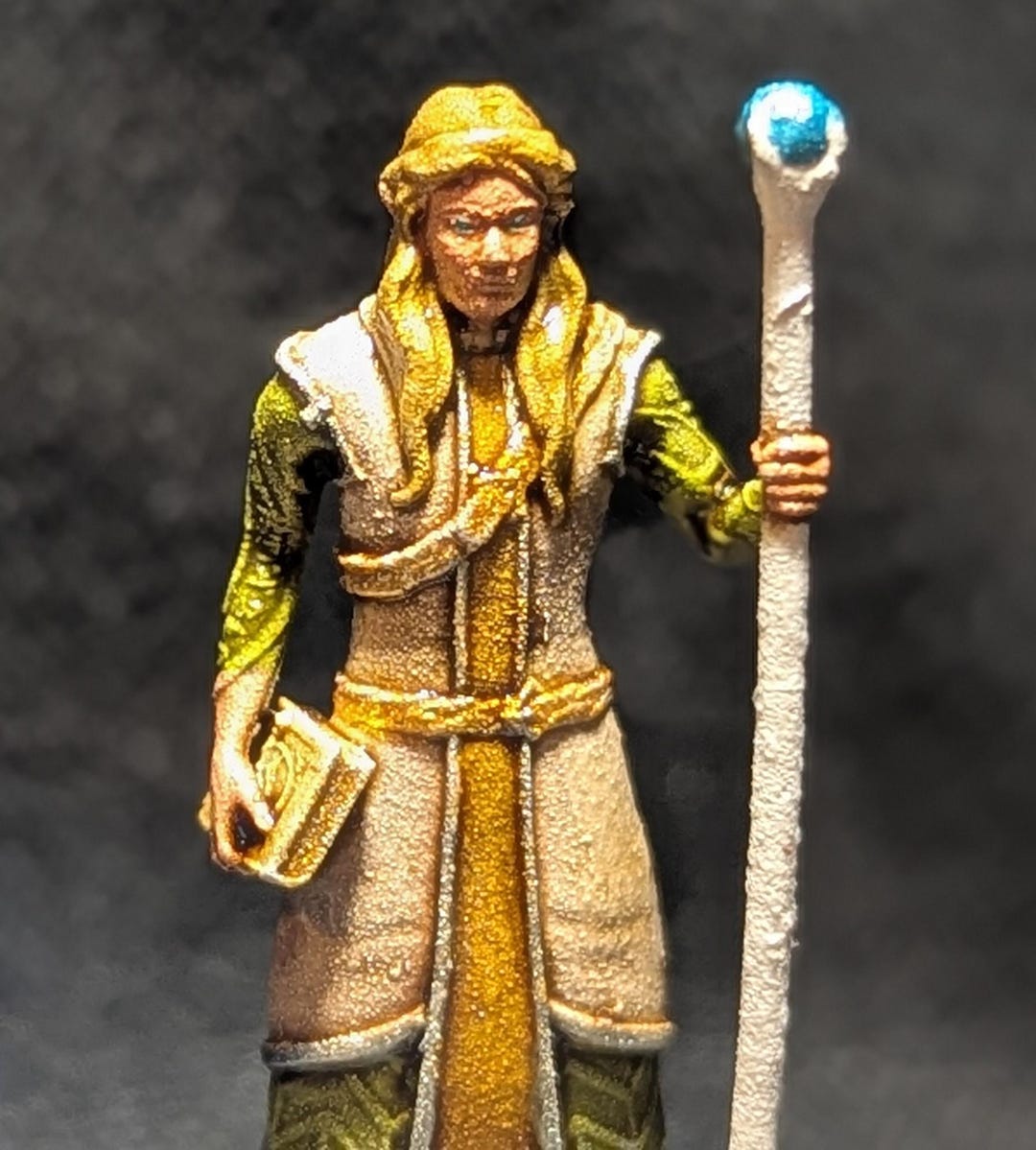 2 Piece Elf Wizard Sorcerer Cleric Caster Hand Painted Miniature 1/56 ...