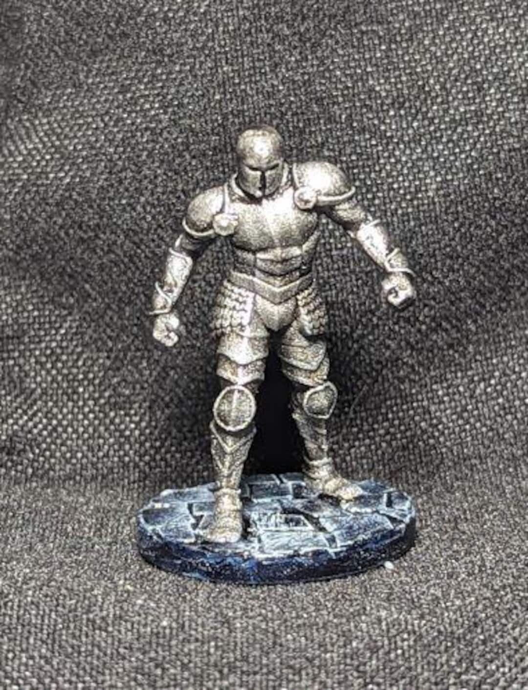 Hand Painted Animated Armor Miniature With Decorative Base for Dungeons ...