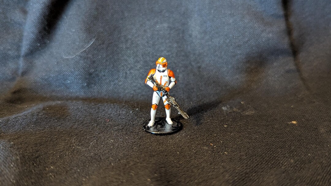 Star Wars Clone Commander Cody With Long Rifle Lowered Miniature ...